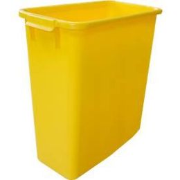 Graf Abfallbehälter ohne Deckel, 60 Liter, gelb