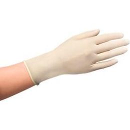 Papstar Einmalhandschuhe Medi-Inn® PS Latex White, für links & rechts, gepudert, nicht steril, Größe M, Naturlatex, weiß, 100 Stück