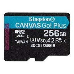 Kingston Canvas Go! Plus - Flash-Speicherkarte - 256 GB - microSDXC UHS-I