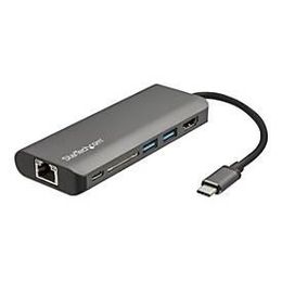 StarTech.com USB C Multiport Adapter mit HDMI - 4K - Mac/ Windows - SD Kartenleser - USB C zu USB 3.0 Hub - 2x USB-A 1x USB-C - 60W PD 3.0 - Aktualisierte Version des DKT30CSDHPD (DKT30CSDHPD3) - Dockingstation - USB-C - GigE