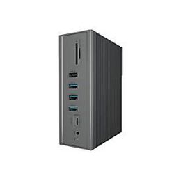 ICY BOX IB-DK2262AC - Dockingstation - USB-C - VGA, 2 x HDMI - GigE