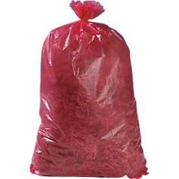 Deiss Abfallsäcke Premium, Material LDPE, rot, 120 Liter, 250 Stück