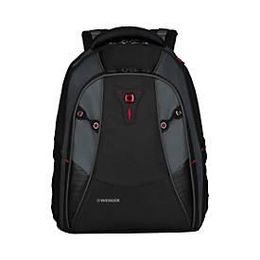 Laptop Rucksack Wenger Mythos, 27 l, für Laptops bis 16", Laptopfach, Organizer, Quick-Case, L 260 x B 370 x H 470 mm, Polyester, grau