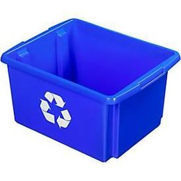 Recycle-Box Sunware Nesta, 32 l, L 455 x B 360 x H 240 mm, blau