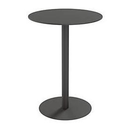 Paperflow Outdoor-Tisch Cross, rund, Tellerfuß, ⌀ 800 x H 1100 mm, schwarz/mattschwarz