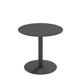Paperflow Outdoor-Tisch Cross, rund, Tellerfuß, Ø 800 x H 750 mm, schwarz/mattschwarz