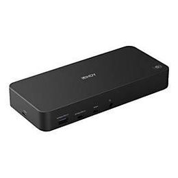 Lindy DST Pro Universal - Dockingstation - für Laptop - USB-C / Thunderbolt 3 / Thunderbolt 4 - 3 x HDMI, 2 x DP - GigE