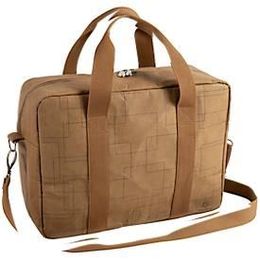 Laptoptasche Exacompta Eterneco V2, Lederoptik, für Laptops bis 15", Dokumente bis DIN A4, B 400 x T 130 x H 290 mm, Papier, braun