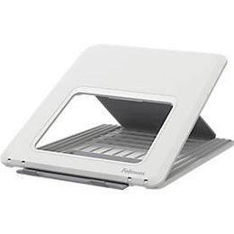 Laptop Ständer Fellowes Breyta™, für 1 Laptop bis 15" & bis 5 kg, höhenverstellbar, zusammenklappbar, B 235 x T 268 x H 14 mm, 100 % Recycling-Kunststoff, weiß