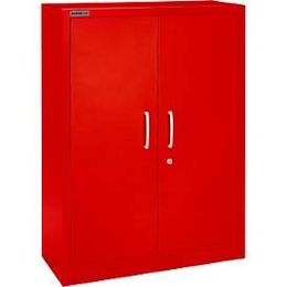 Schäfer Shop Schäfer Shop Select Flügeltürenschrank MS iCOLOUR, Stahl, 3 Ordnerhöhen, B 950 mm, 3 OH, rot RAL 3020