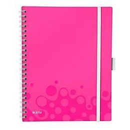 Leitz Notizbuch WOW Be Mobile 4645, DIN A4, kariert, pink