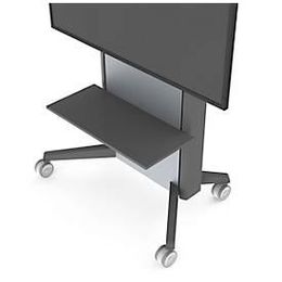 Ablage für Monitorständer SMS Presence, B 780 x T 350 x H 16 mm, bis 12 kg, anthrazitgrau