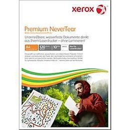 Synthetikpapier Xerox Premium NeverTear, DIN A4, 120 µm, weiß matt, 1 Paket = 10 Blatt
