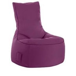 Sitzsack swing scuba®, 100% Polyester, abwaschbar, B 650 x T 900 x H 950 mm, aubergine