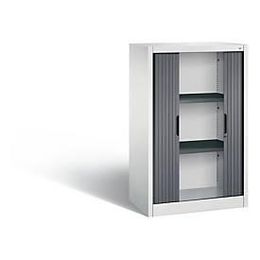 C+P Rollladenschrank Omnispace, H1230B800T420 mm, Lichtgrau/Schwarzgrau