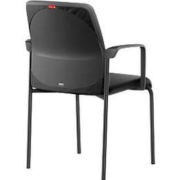 Interstuhl Hussen-Set C, für Besucherstühle, antimikrobiell, waschbar, schwarz
