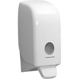 Kimberly-Clark® Aquarius Seifenspender 7173, 1 l, für Flüssig- & Schaumseife, B 116 x T 114 x H 236 mm, Kunststoff, weiß