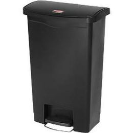 Rubbermaid Tretabfalleimer Slim Jim®, Kunststoff, Fassungsvermögen 50 Liter, schwarz