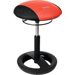 Topstar Hocker Sitness RS Bob, bewegliches Sitzen, höhenverstellbar, ergonomisch, schwarz/rot