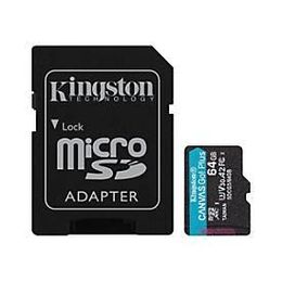Kingston Canvas Go! Plus - Flash-Speicherkarte - 64 GB - microSDXC UHS-I