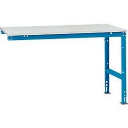 Manuflex Ansatztisch UNIVERSAL Standard, Tischplatte Melamin, 1500x1000, lichtblau