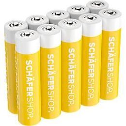 Schäfer Shop Schäfer Shop Select Alkaline-Batterien, Micro AAA, 1,5 Volt, 10 Stück