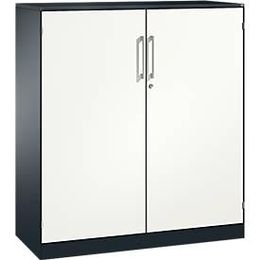 C+P Flügeltürenschrank ASISTO C 3000, 3 Ordnerhöhen, B 1200 mm, anthrazit/weiß