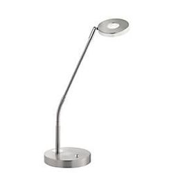 LED-Tischleuchte Dent, Leistung 6 W, 750 lm, 3000-6000 K, stufenlos dimmbar, IP20, L 160 x B 160 x H 600 mm, Kunststoff & Metall, nickel-matt