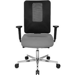 Topstar Bürostuhl SITNESS OPEN X, mit Armlehnen, 3D-Synchronmechanik, Muldensitz, Netzrücken, schwarz/grau/alusilber