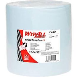 Wypall* Wischtuch L-10 EXTRA + Großrolle, aus Airflexmaterial, 1000 Tücher, 1-lagig, blau