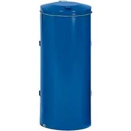 Abfallsammler Var Kompakt-Doppeltür, für 120 l Abfallsäcke, mit Griff & Deckel, feuerfest, enzianblau