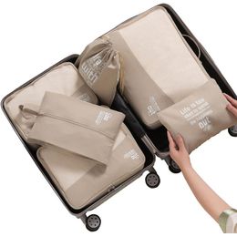 CoolBlauza Kofferorganizer 6-teiliges Reisegepäck-Aufbewahrungsbox-Set (1-tlg)