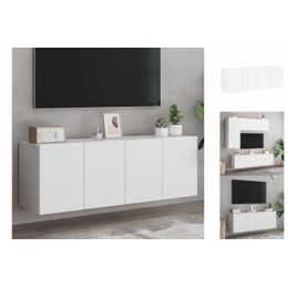 vidaXL TV-Schrank TV-Lowboard TV-Wandschränke 2 Stk Weiß 60x30x41 cm