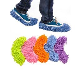 LENBEST Schuhüberzieher Schuhüberzieher Waschbarer Reinigungsschuhbezug (5-St) Multifunktions-Chenille-(Hausschuhe