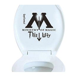 GalaxyCat Sticker Harry Potter WC Aufkleber Eingang Zaubereiministerium