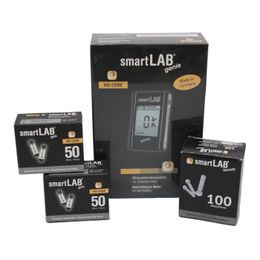 smartLAB Blutzuckermessgerät smartLAB genie Blutzuckermessgerät Bundel mit großem Display