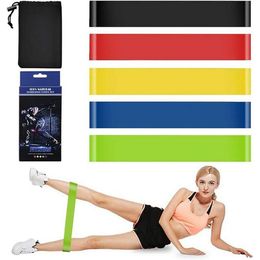 CoolBlauza Trainingsband Gymnastikband 5er Set Fitnessband Trainingsbänder