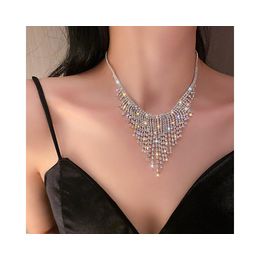 ANLÜDE Charm-Kette Elegante Quasten-Halskette für Damen (1-tlg)