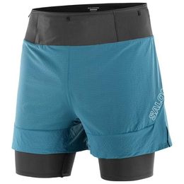 Salomon - Sense 2in1 Shorts - Laufshorts Gr M türkis