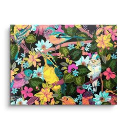 DOTCOMCANVAS® Leinwandbild Flowers and Birds