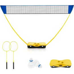 KOMFOTTEU Badmintonnetz mit Stand