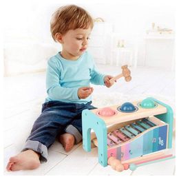 LENBEST Spielzeug-Musikinstrument Xylophone Kinder mit Hammerspiel Baby Musikinstrumente