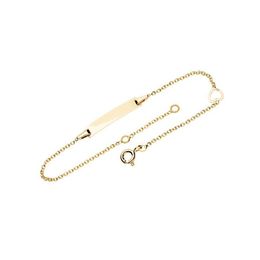 UNIQUE Goldarmband Armband aus 585er Gold Herz ID1044 (Länge: 14cm)