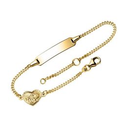 UNIQUE Goldarmband UNIQUE Armband aus 9K Gold mit Herz und Engel