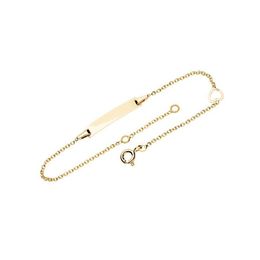 UNIQUE Goldarmband Armband aus 585er Gold Herz ID1044 (Länge: 12cm)