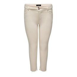 Only CARMAKOMA Skinny-fit-Jeans Skinny Fit Jeans Übergröße Plus Size Denim CARWILLY 4719 in Beige