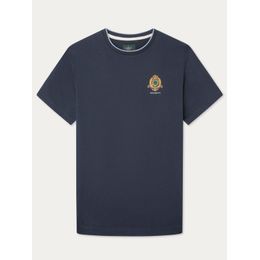 Hackett T-Shirt aus Baumwolle mit Logostickerei, Classic Fit