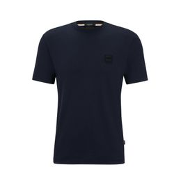 BOSS T-Shirt mit gummierter Logo-Applikation