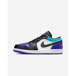 Schuhe Nike Air Jordan 1 Low Weiß/Schwarz/Marineblau Mann - 553558-154 9.5