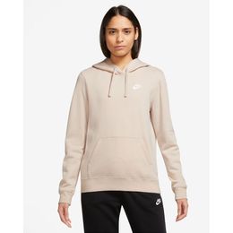 Kapuzenpullover Nike Sportswear Club Fleece Beige & Weiß Frau - DQ5793-126 L